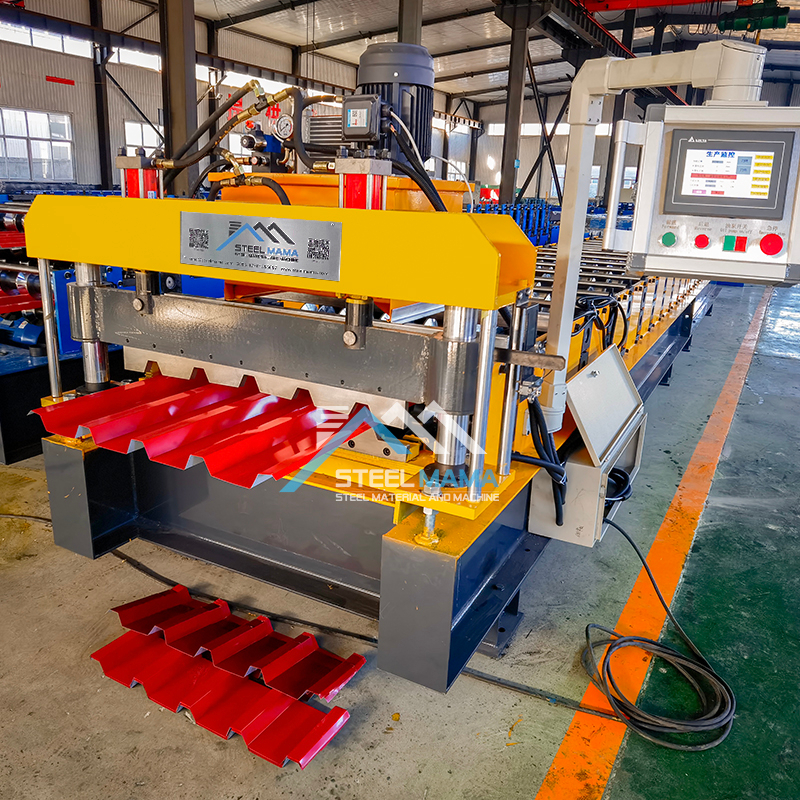 Factory Wholesale High Precision Automatic 686 Trapezoidal IBR Glazed Metal Roof Sheet Roll ...