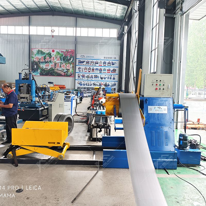 Kazakhstan Popular Full Automatic Warehouse Shelving Racking Beam Roll ...