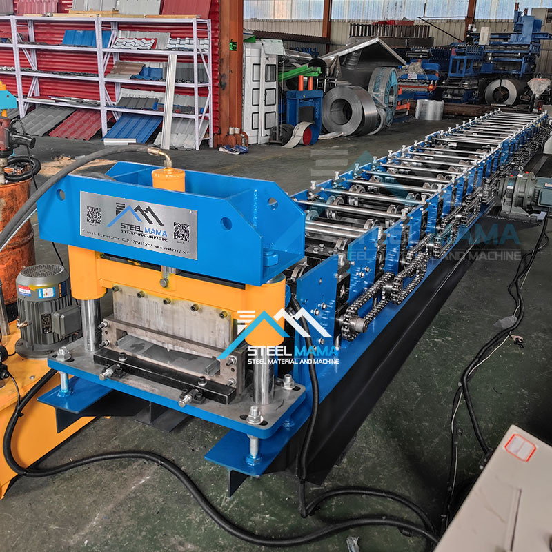 Top Quality Indonesia Popular Type Metal Roofing Standing Seam Roll Forming Machine Self Lock ...