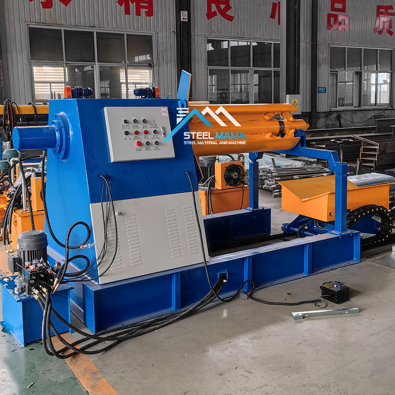 Full Automatic Steel Coil Automated Decoiling Hydraulic 7 Ton Uncoiler ...